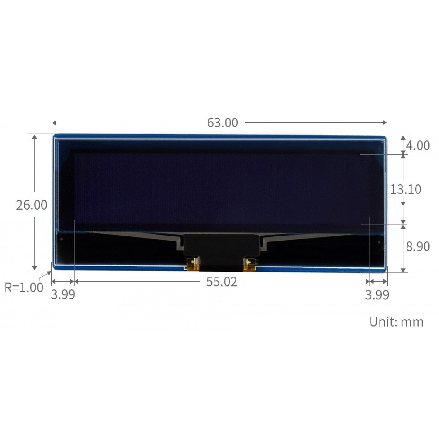 Waveshare 2 23 Inch OLED Display 128 32 Pixels SPI Voor Raspberry