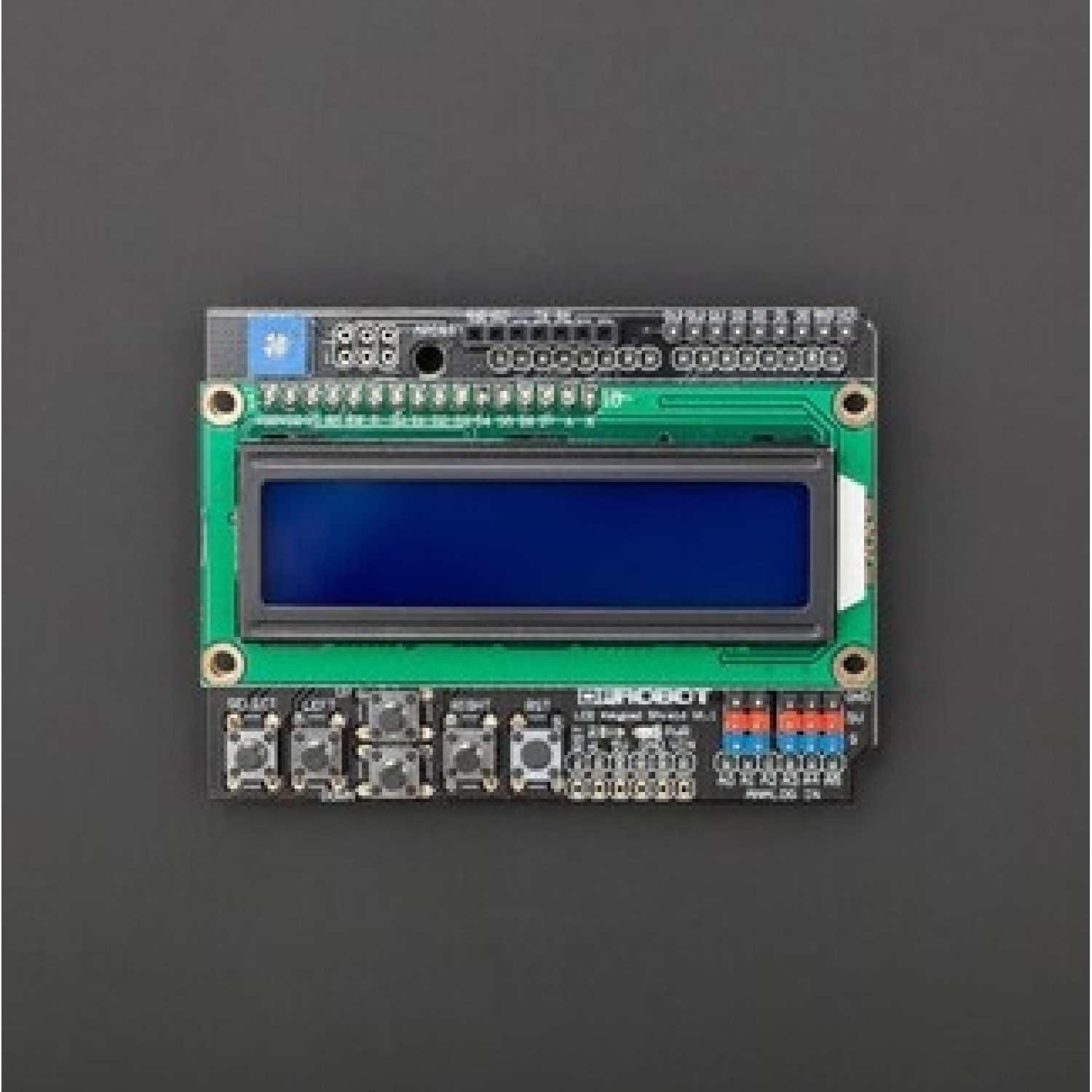 DFRobot Gravity 1602 LCD Keypad Shield Voor Arduino DFROBOT DFR0009