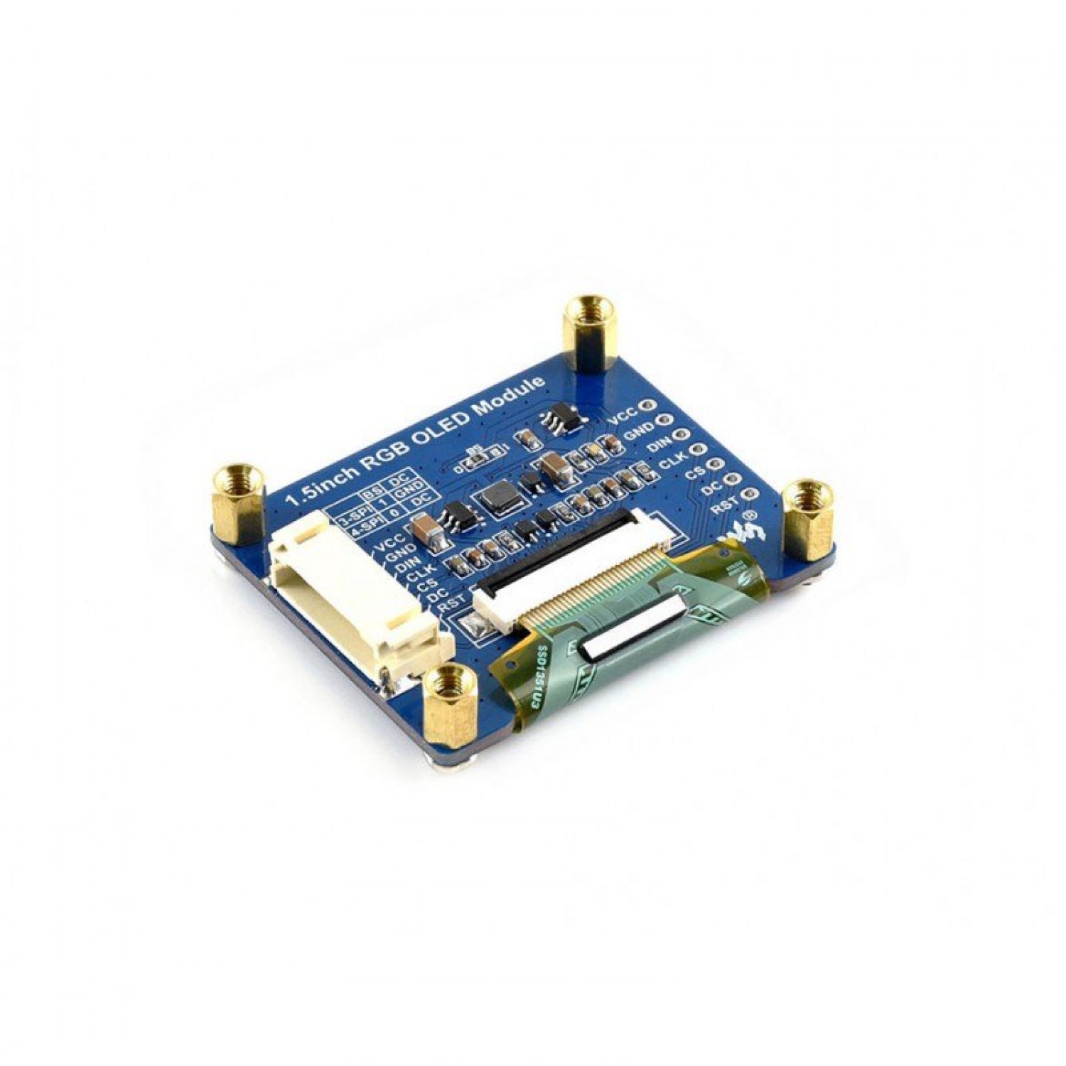 Waveshare 1.5 inch RGB OLED Display - 128*128 Pixels - SPI - WS-14747