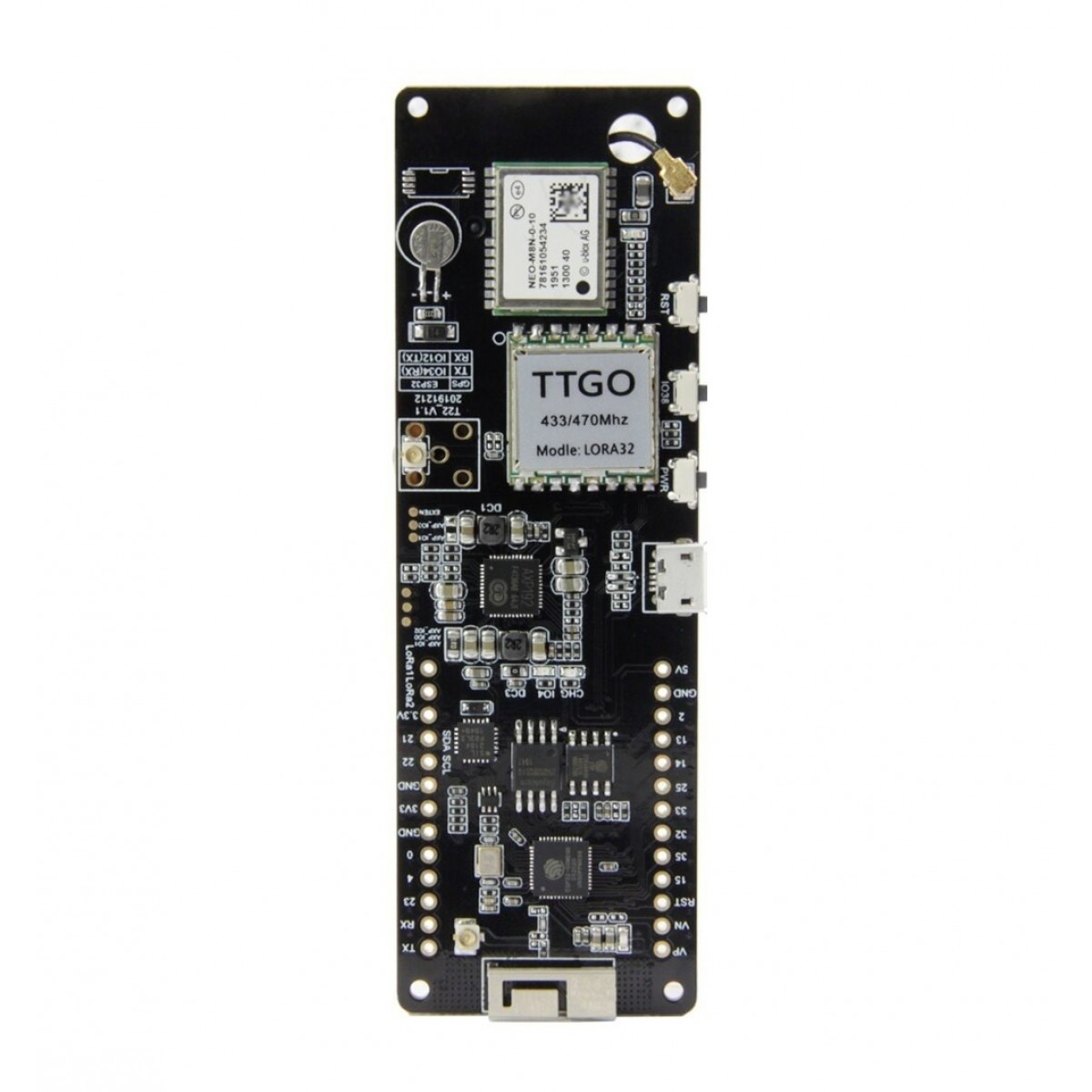 LilyGO TTGO T-Beam - LoRa 433MHz - NEO-M8N GPS - ESP32 - LILYGO-H267-Q217