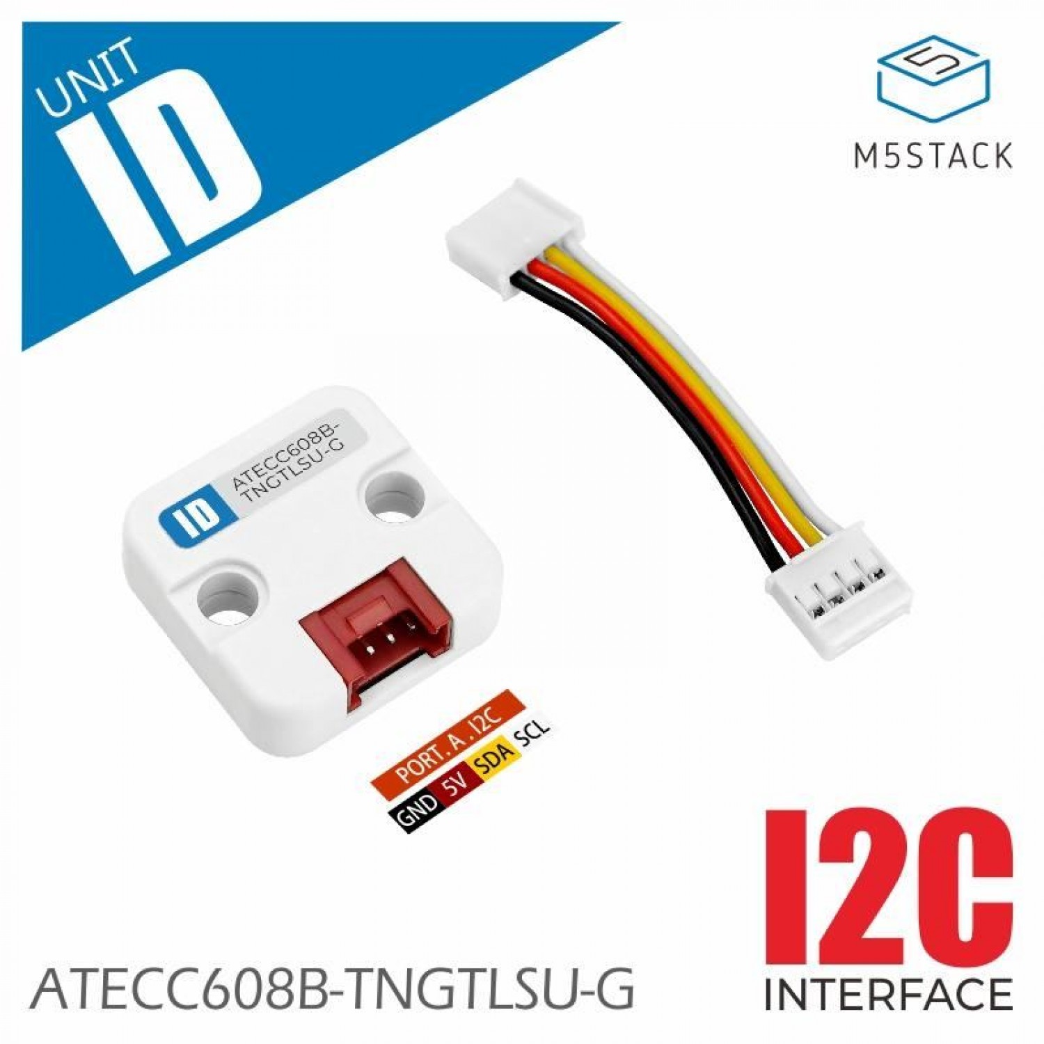 M5Stack ID Unit - Authenticator - ATECC608B - M5STACK-U124