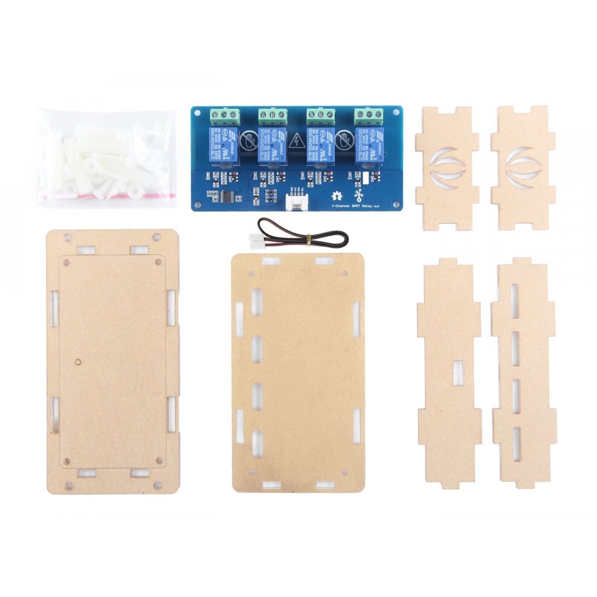 Seeed Studio Grove 4-Channel SPDT Relay - I2C - with Enclosure - SEEED ...