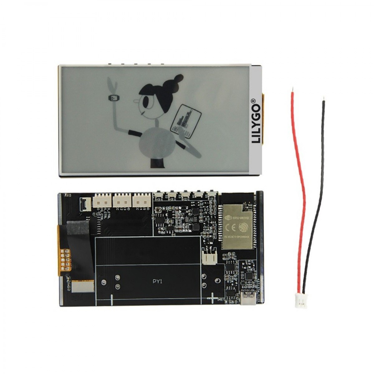 LilyGO TTGO T5 4.7 inch E-paper E-ink ESP32 V3 - with JST-PH Li-Po Connector - LILYGO-Q192
