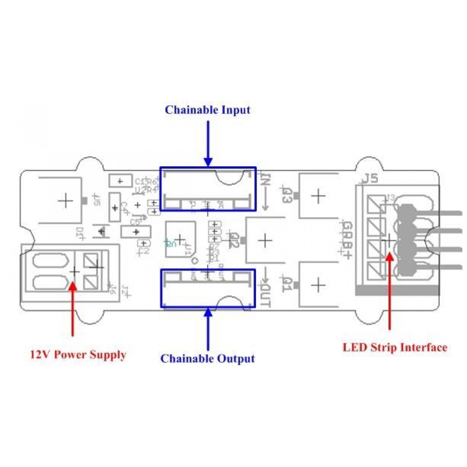 Seeed Studio Grove LED Strip Driver - SEEED-105020002 Seeed Studio Grove LED Strip Driver - SEEED-105020002