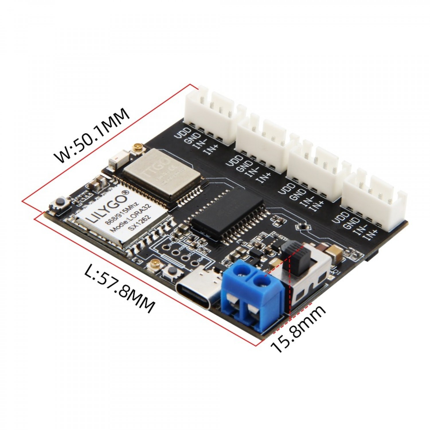 LilyGO TTGO T-Weigh ESP32 - LoRa 868MHz - HX711 - LILYGO-H522