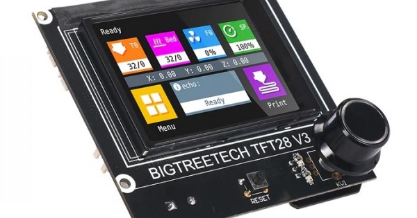 BIGTREETECH TFT28 V3.0 - 2.8 inch TFT-LCD Display with Touchscreen for 3D Printer - BTT-TFT28-V3.0