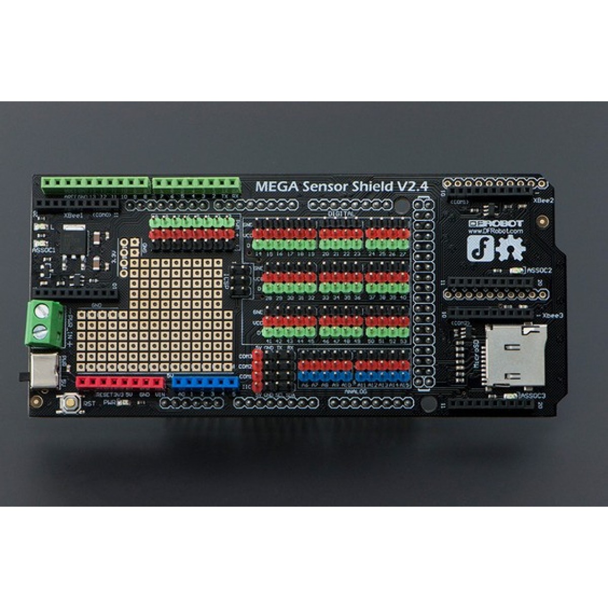 Dfrobot Gravity Io Sensor Shield For Arduino Mega Due Dfrobot Dfr0165