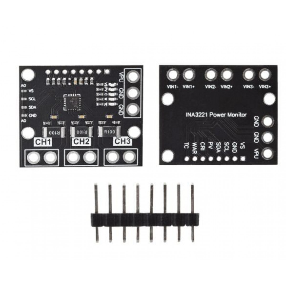 INA3221 I2C DC Current and Voltage Sensor Module - 1.6A - 3 Channels - INA3221