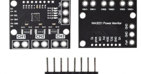 INA3221 I2C DC Current and Voltage Sensor Module - 1.6A - 3 Channels - INA3221