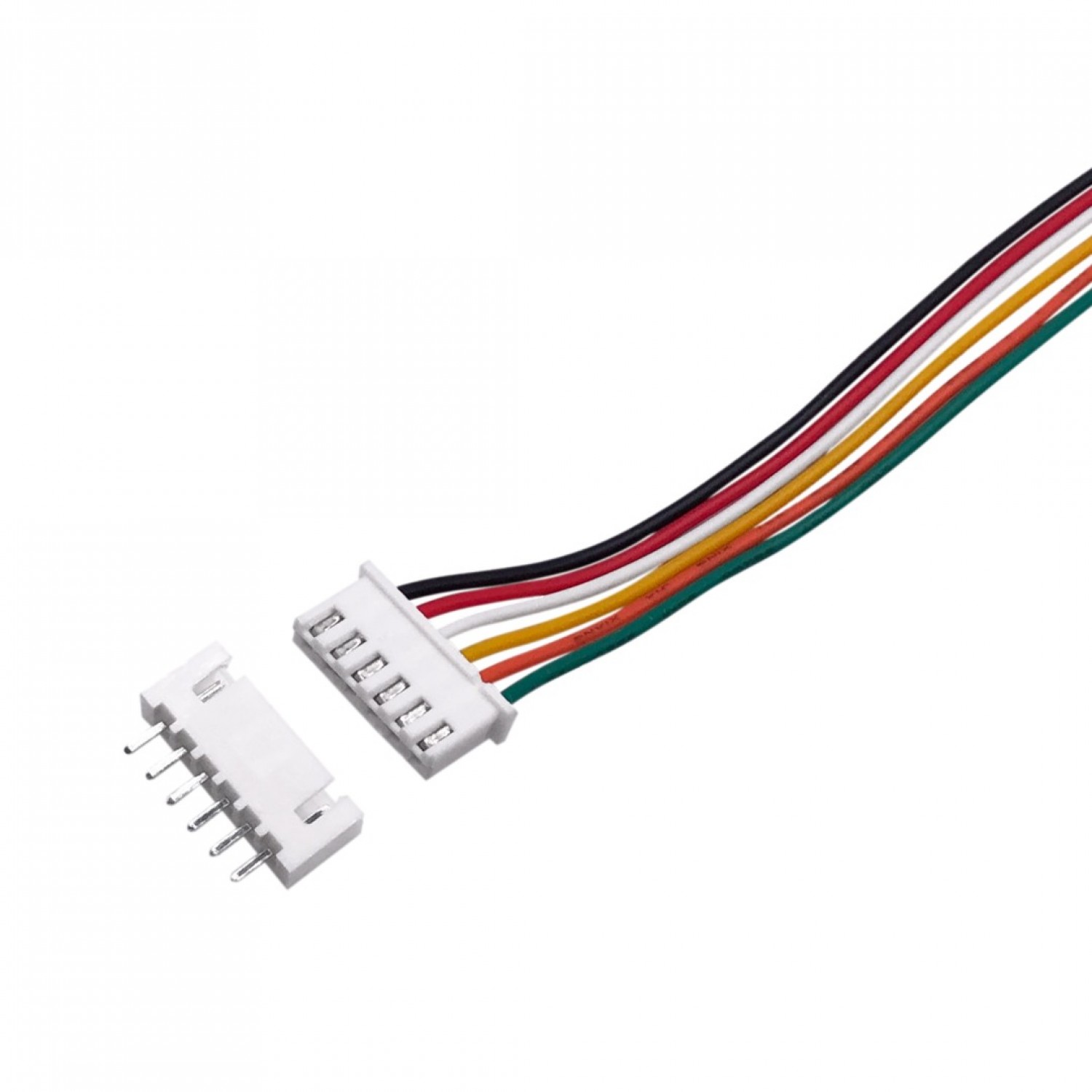 JST-XH 6p Compatible Connector met Kabel en Printplaatconnector - JST-XHCABLE6P20CM