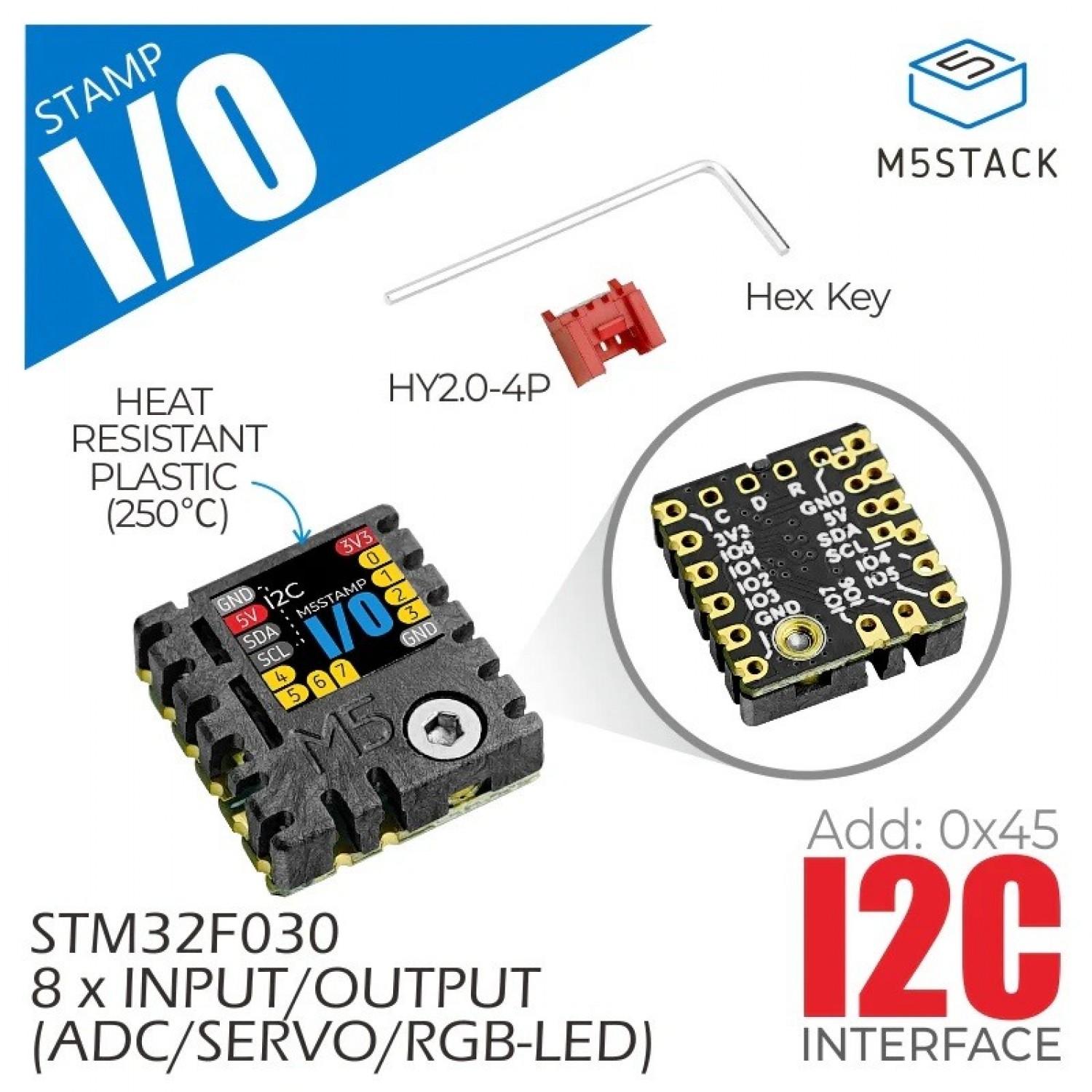 M5Stack M5Stamp Extend IO Module - M5Stack-S002