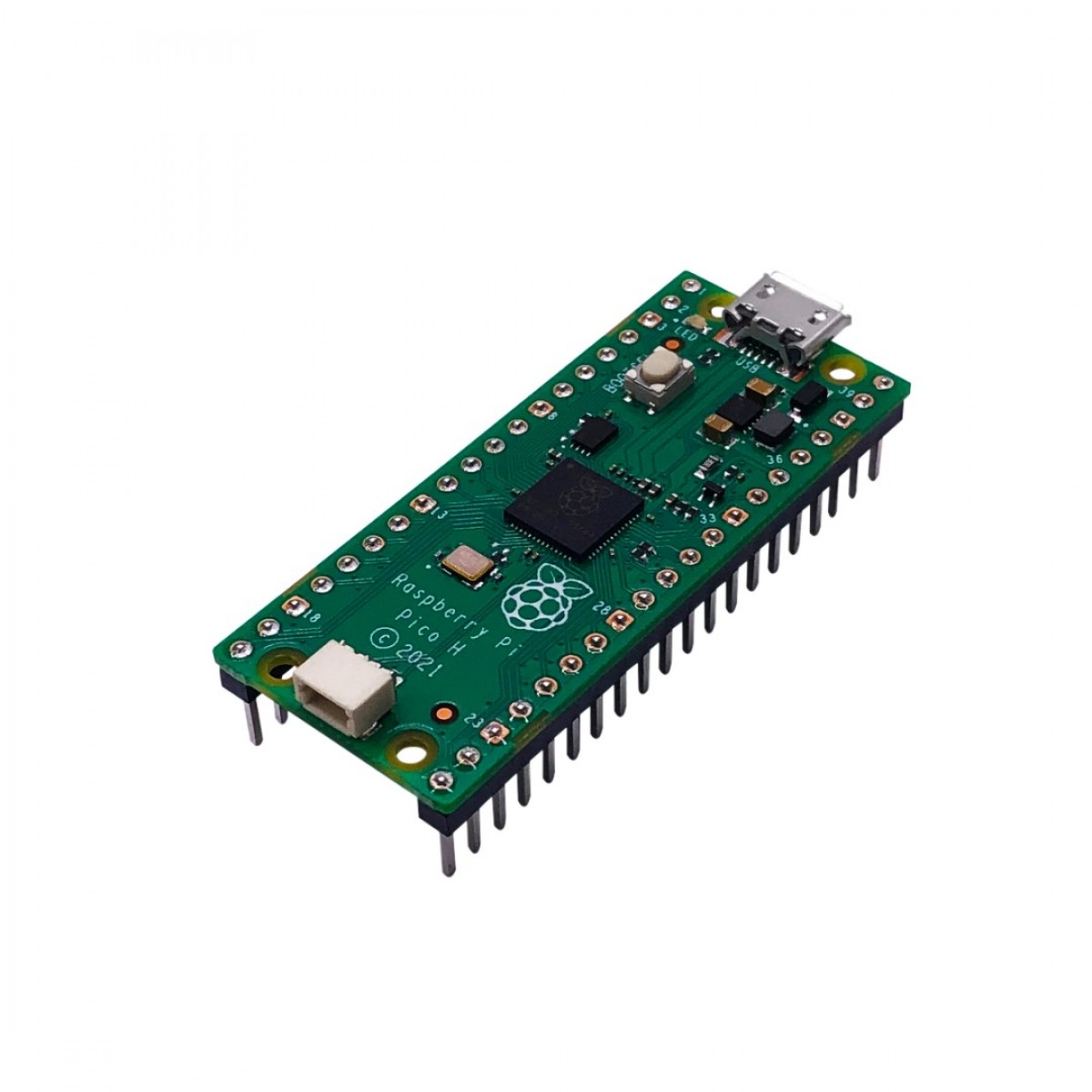 Raspberry Pi Pico H with Soldered Headers - RP2040 - RPIPICOH