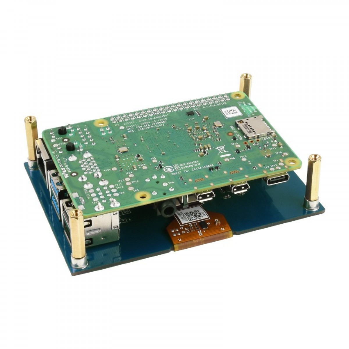 Waveshare 4.01 inch E-Ink E-Paper Display HAT - ACeP 7 Kleuren - voor ...