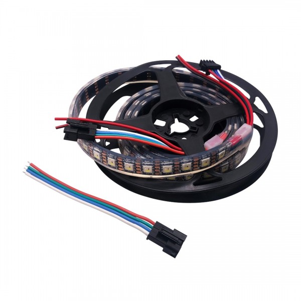 WorldSemi WS2813 Digitale 5050 RGBW LED Strip - IP68 - Zwart - 90 LEDs ...