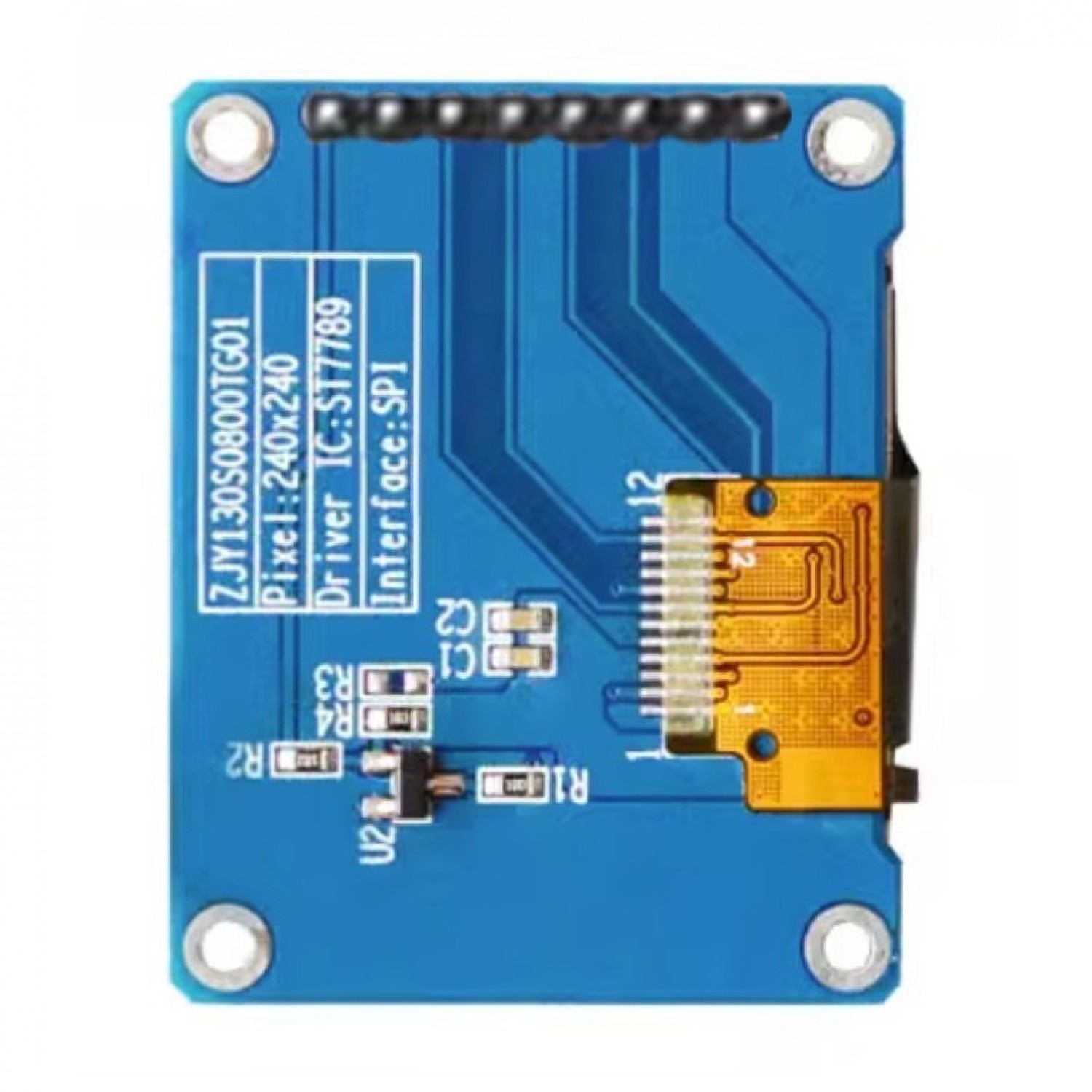 1.3 inch IPS-TFT Display 240*240 pixels - SPI - ST7789V3 - 3.3V - ZJY130S0800TG01-ST7789