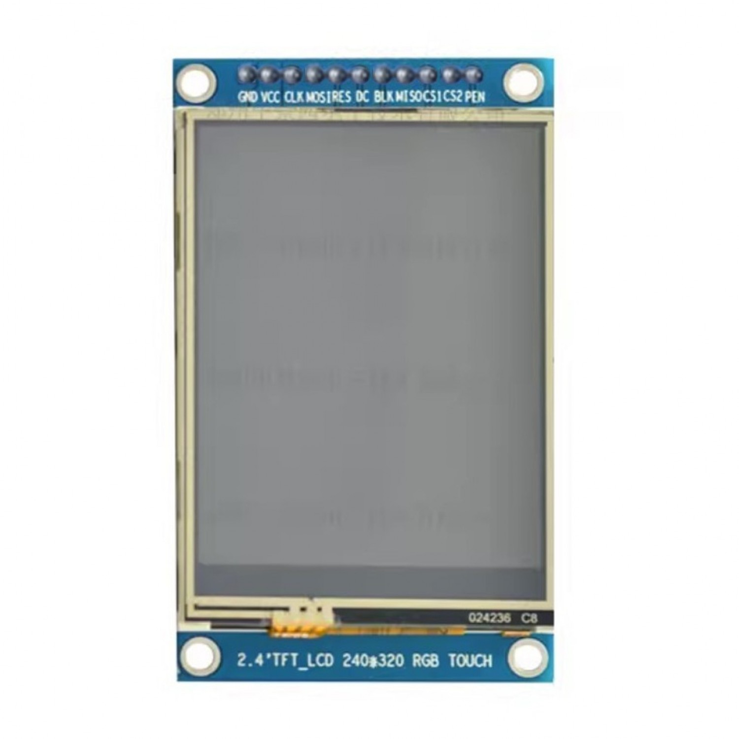 2.4 inch TFT Display 240*320 pixels met Touchscreen - SPI - ILI9341 - 3.3V - ZJY-TFT240-11P ...