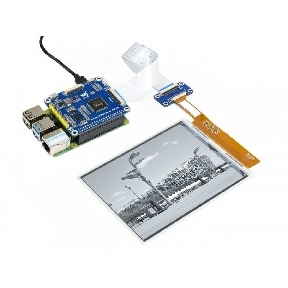 Waveshare 6 inch HD E-Ink E-Paper Display HAT - WS-17590
