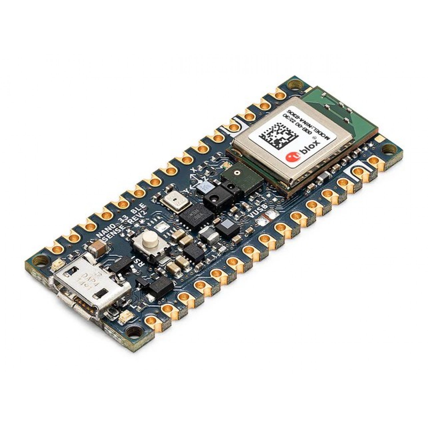Arduino Nano 33 BLE Sense Rev2 - nRF52840 - Separate headers - ABX00069