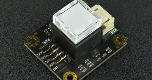 Dfrobot Gravity Rbg Led Push Button Module I2c Dfrobot Dfr0991