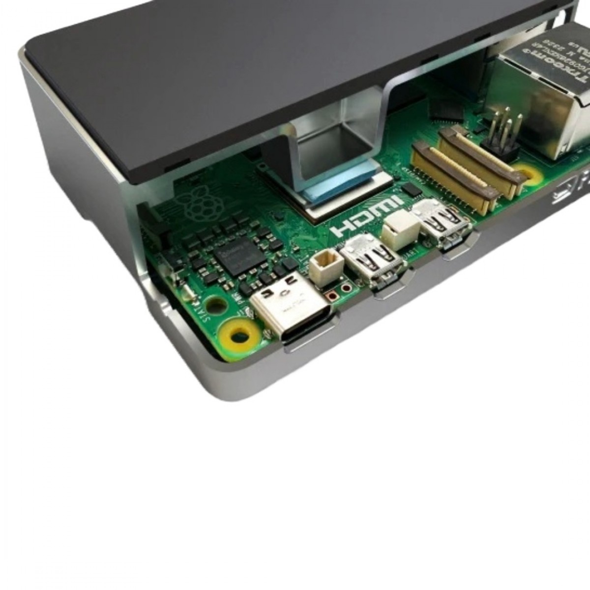 Flirc Raspberry Pi 5 Case - Aluminium-Black - FLRPI5CASE