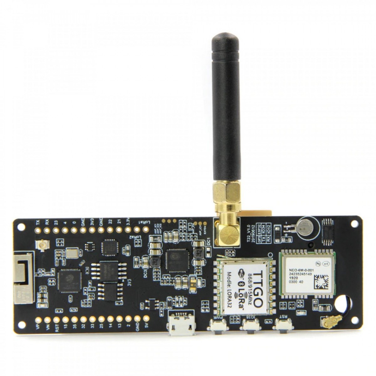 LilyGO T-Beam V1.2 AXP2101- LoRa 868MHz - NEO-6M GNSS - ESP32 - LILYGO-Q389