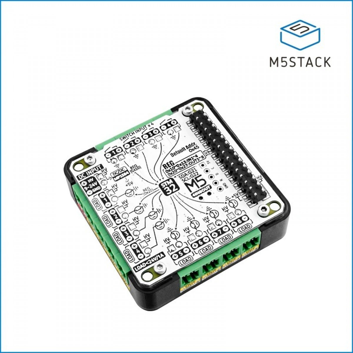 M5Stack 4IN8OUT Module 13.2 - MOSFET Schakelaar - 8 Kanalen - voor ...
