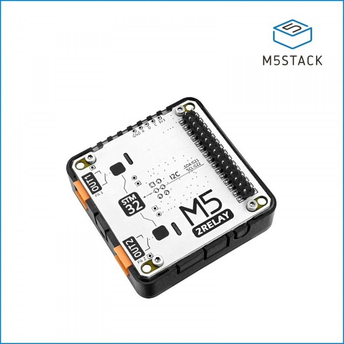 M5Stack 2-Channel AC Relay Module 13.2 - for M5Core - M5Stack-M124