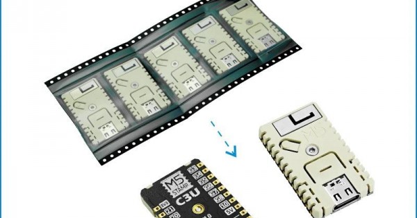 M5Stack M5Stamp C3U - ESP32-C3 - 5 pieces - M5Stack-C122-B