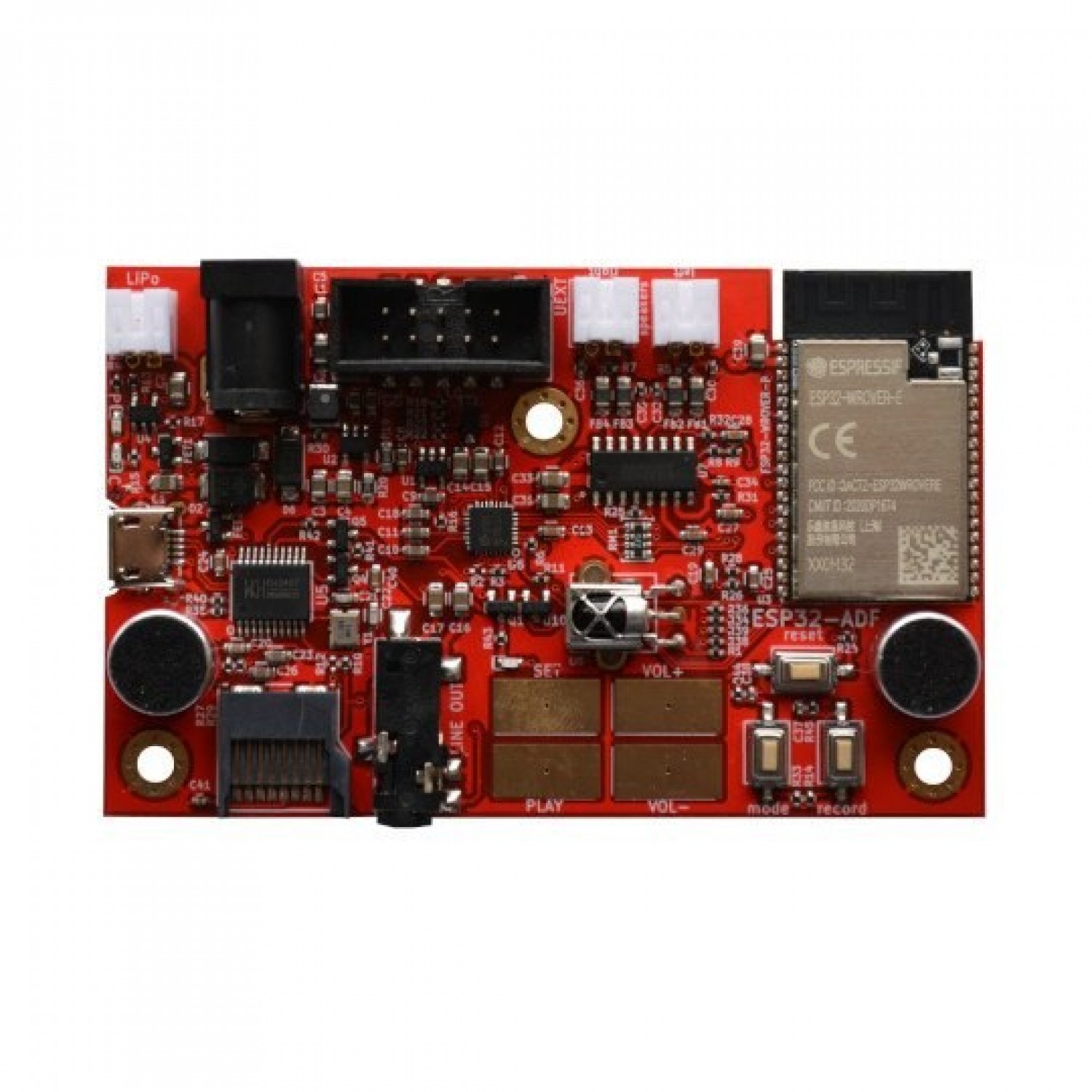 Olimex ESP32-ADF Audio Development Board - inclusief 2x3W Speakers - OL-ESP32-ADF
