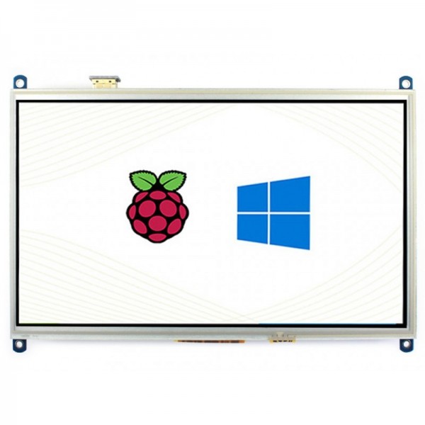 Waveshare 10.1 inch HDMI IPS-TFT-LCD Display 1024*600 pixels met Touchscreen - Raspberry Pi ...
