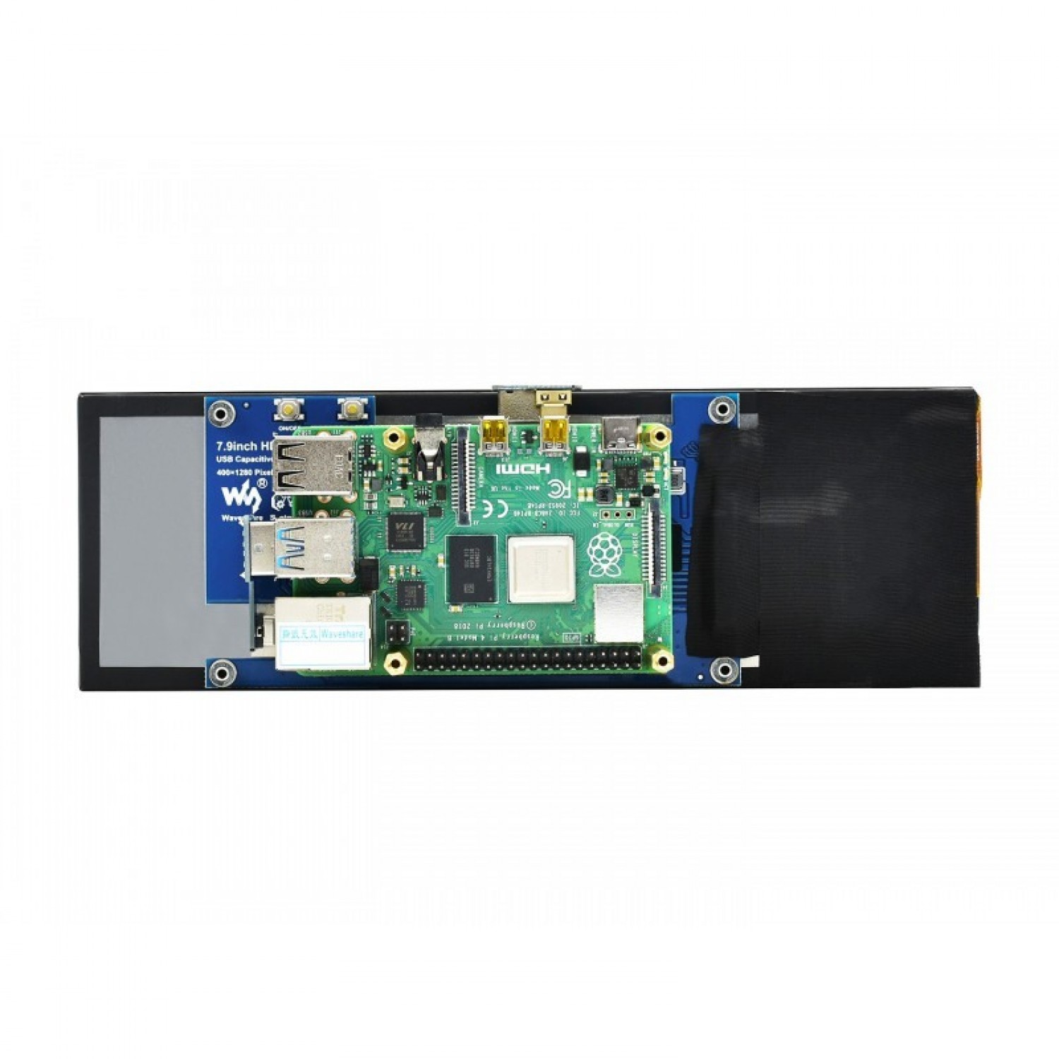 Waveshare 7.9 inch HDMI IPS-TFT-LCD Display 1280*400 Pixels with Touchscreen - Raspberry Pi ...