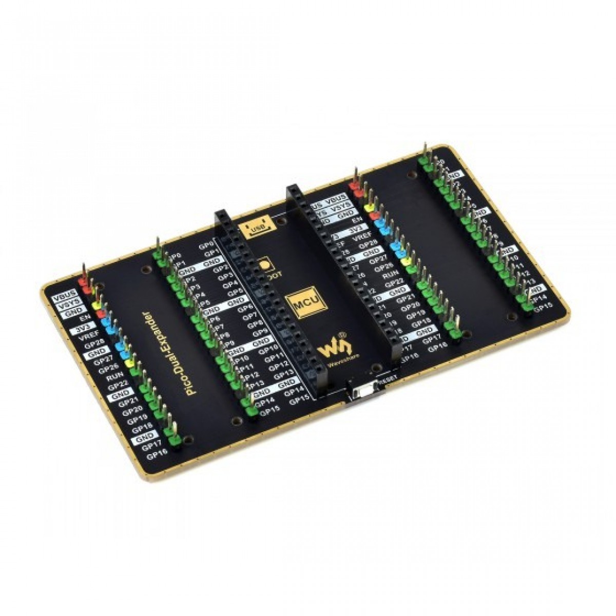 Waveshare Dual GPIO Expansion Board - for Raspberry Pi Pico - WS-19343