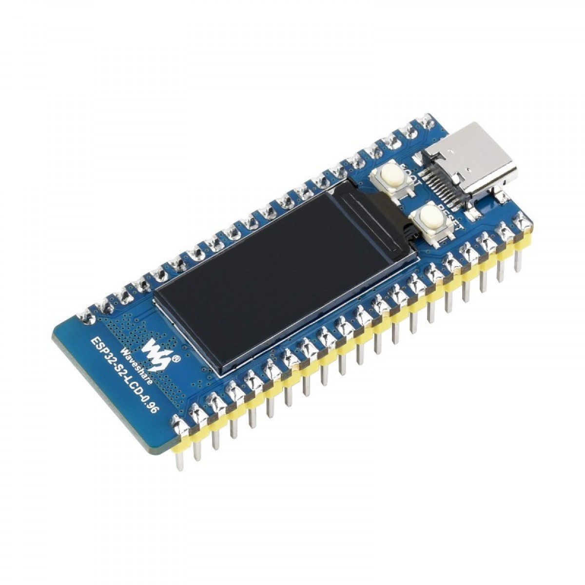 Waveshare ESP32-S2 Pico Development Board - 0.96 inch IPS Display - Soldered Headers - WS-21179