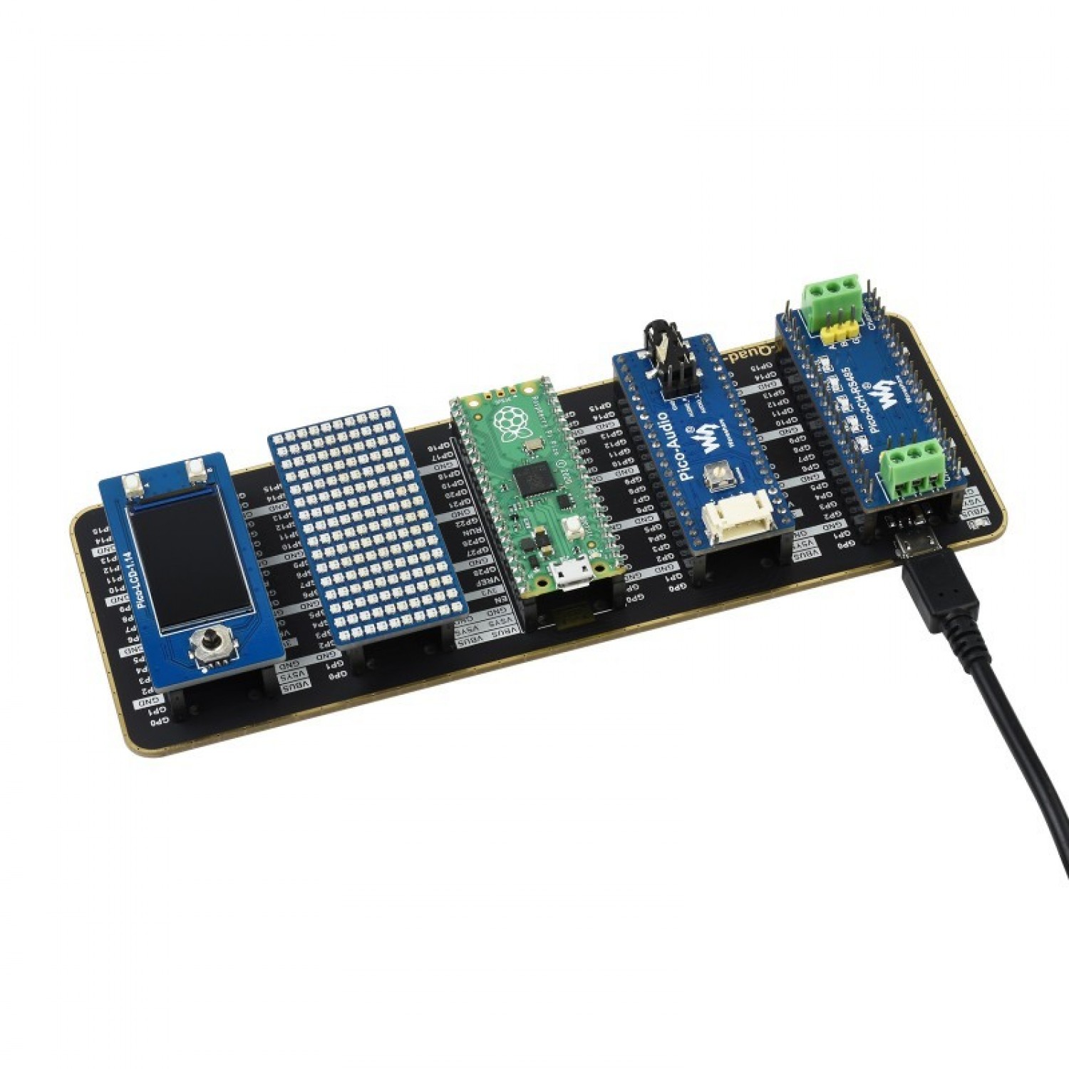 Waveshare Quad GPIO Expansion Board - voor Raspberry Pi Pico - WS-19361