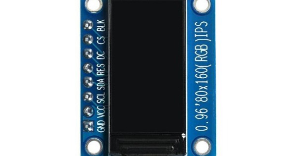 096 Inch Ips Tft Display 80160 Pixels Spi St7735s 33v Zjy 096 Ips Tft 8p St7735