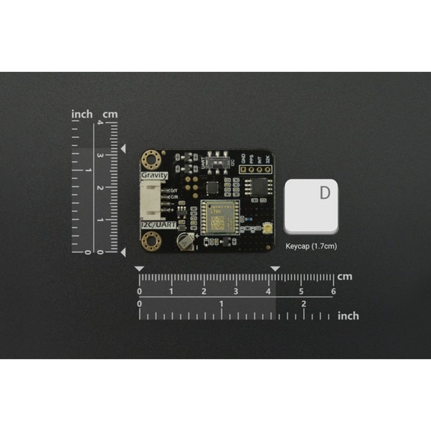 Dfrobot Gravity Gnss Gps Module Met Rtc I2c En Uart L76k Dfrobot Dfr1103