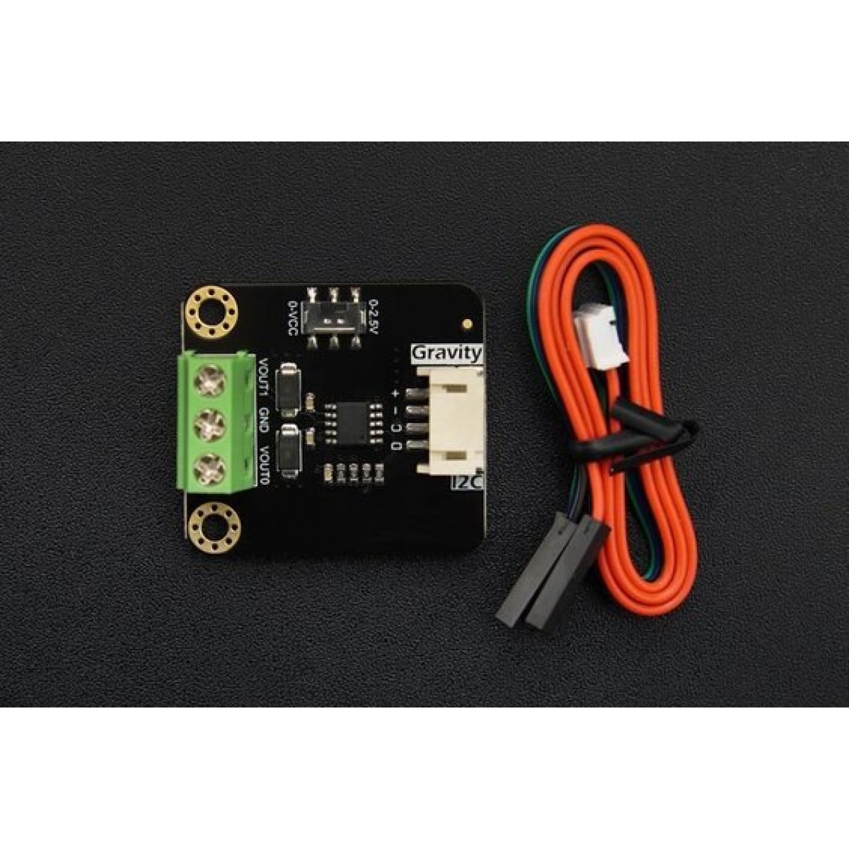 DFRobot Gravity GP8503 DAC Module - 2 Channels - 12bit - I2C - 0-2.5V/VCC - DFROBOT-DFR1034