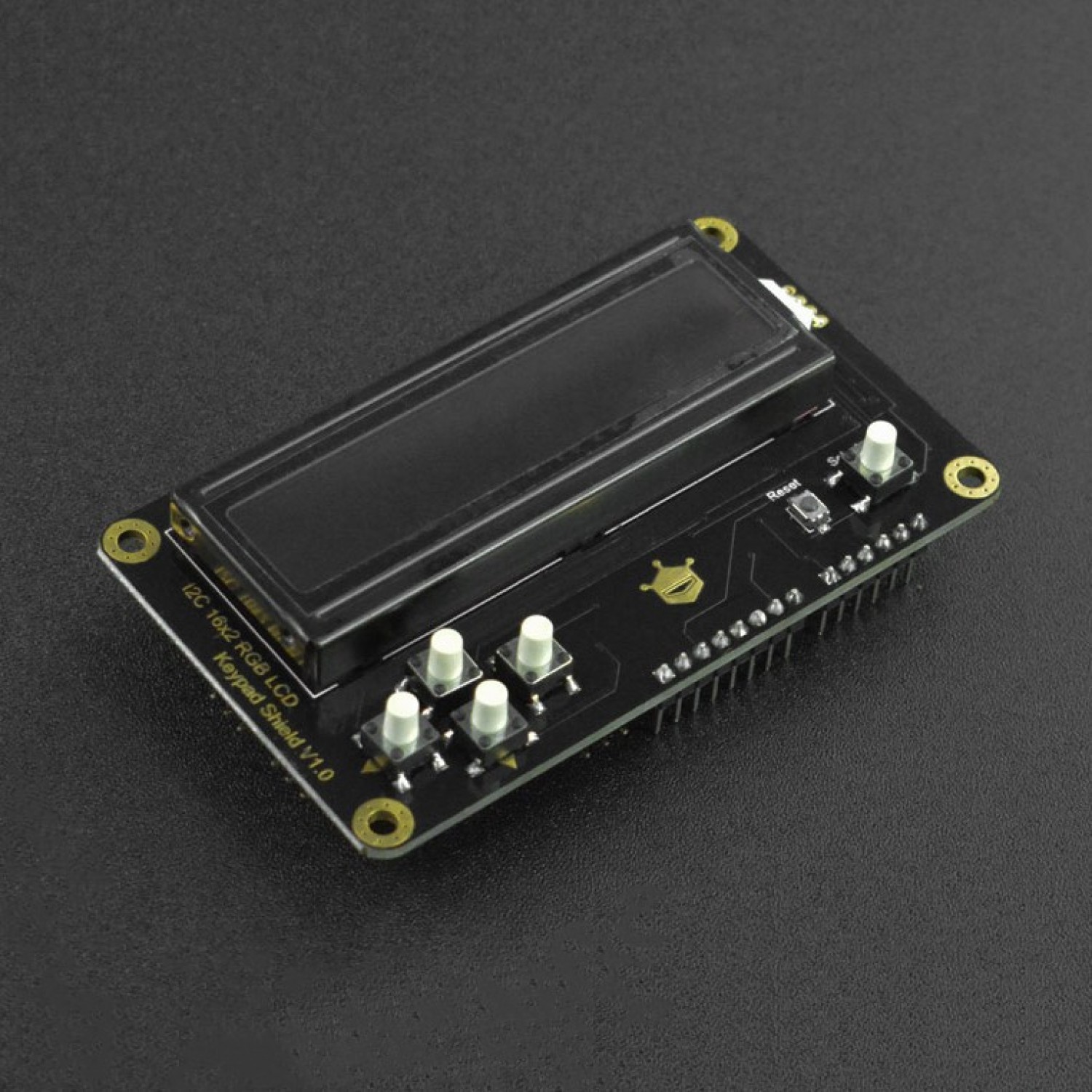 Dfrobot I2c 16x2 Rgb Lcd Keypad Shield With Rgb Font For Arduino