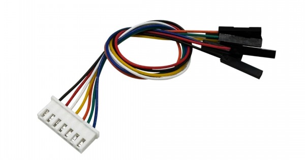 JST-XH Female naar DuPont Female Compatible Kabel - 7p - 15cm - JSTXH-DUPF-7P15CM