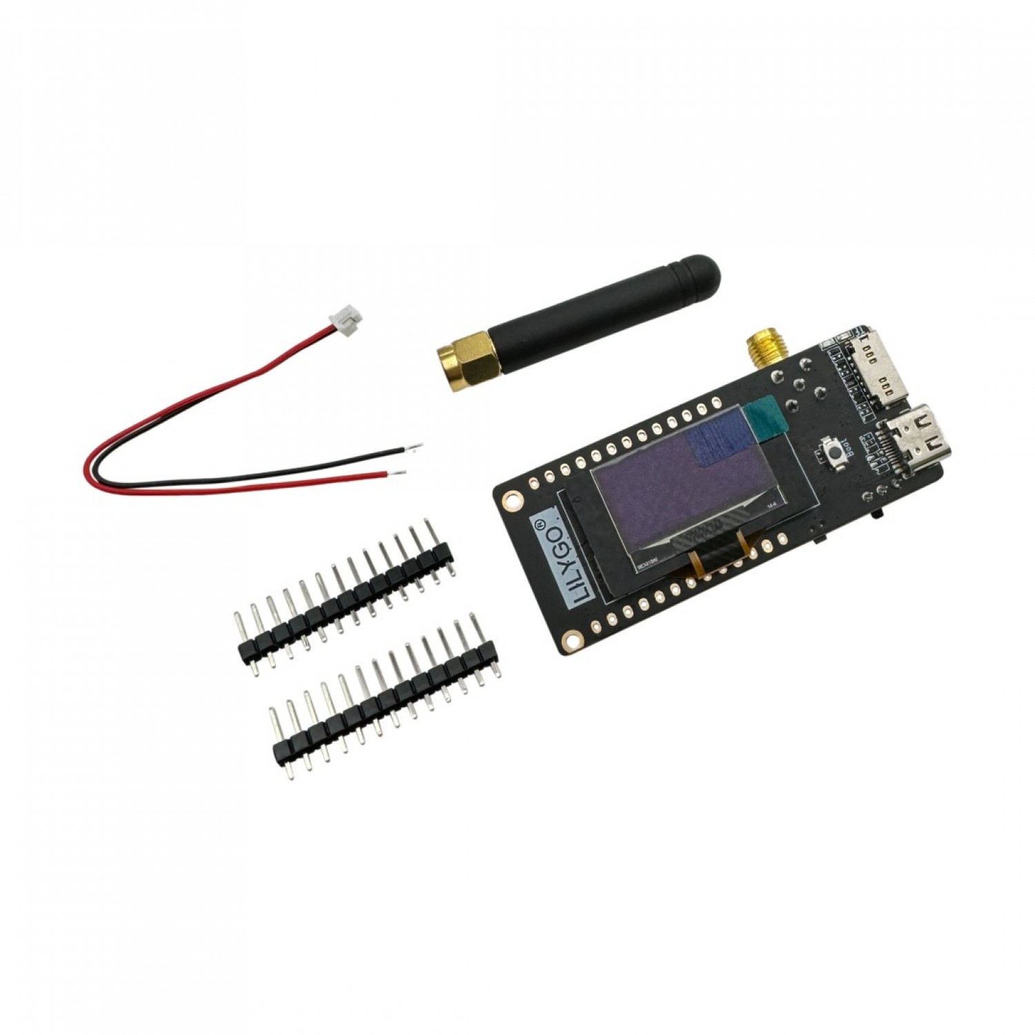 LilyGO T3-S3 LoRa 2.4GHz - ESP32-S3 - SX1280 met PA - 0.96 inch OLED Display - LILYGO-H658