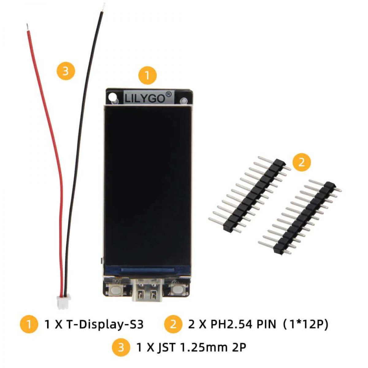 LilyGO TTGO T-Display-S3 ESP32-S3 - with 1.9 inch TFT Display - LILYGO-H569