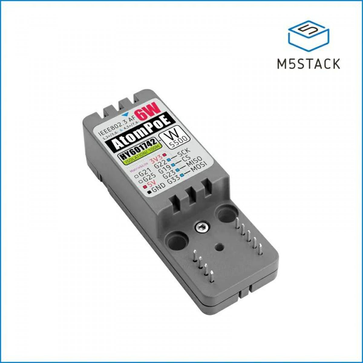 M5Stack Atomic PoE Base - W5500 Ethernet - M5STACK-A091