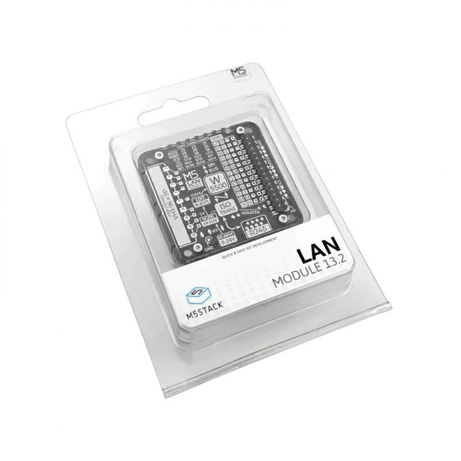 M5Stack LAN Module 13.2 - W5500 Ethernet - for M5Core - M5STACK-M136