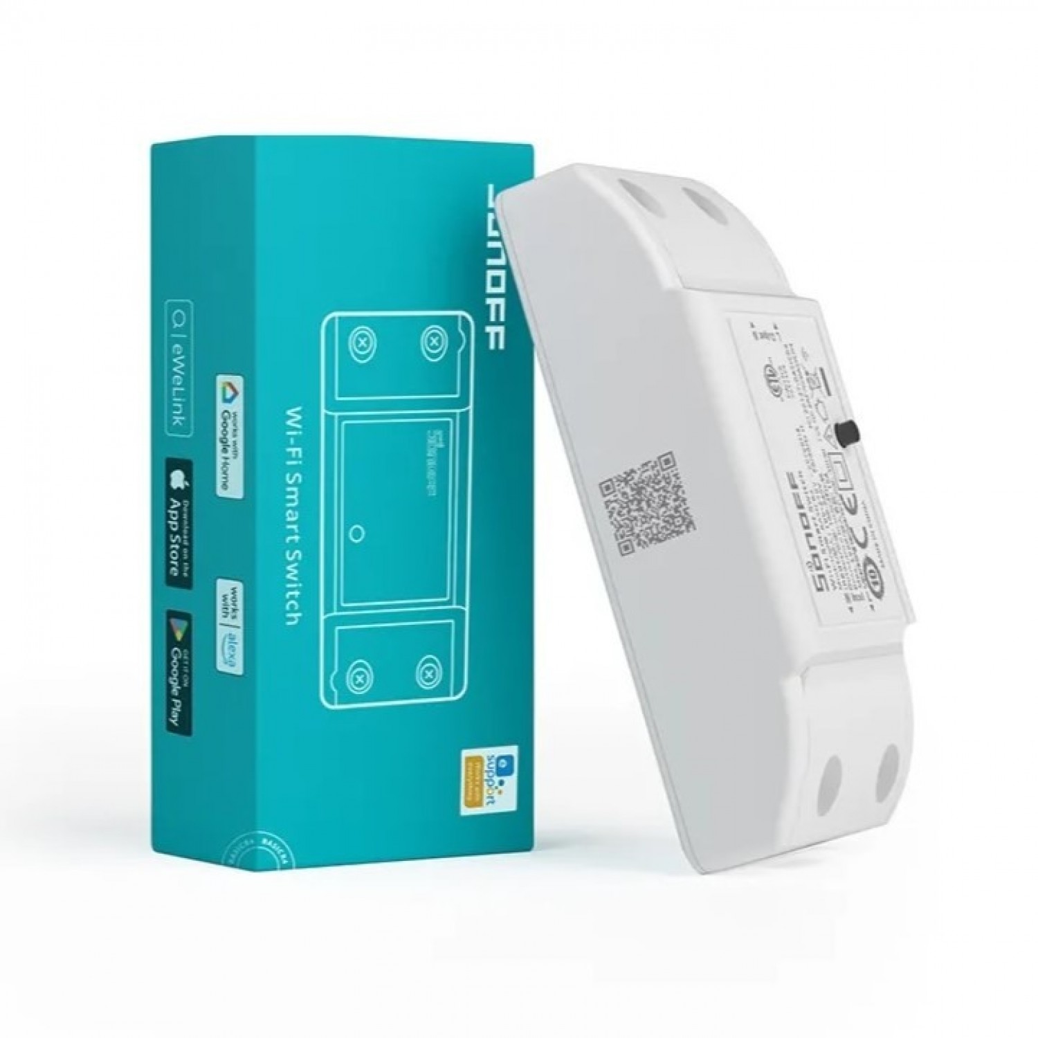 Sonoff Basic R4 - Wi-Fi Schakelaar - SONOFF-BASICR4 Sonoff Basic R4 - Wi-Fi Schakelaar - SONOFF-BASICR4