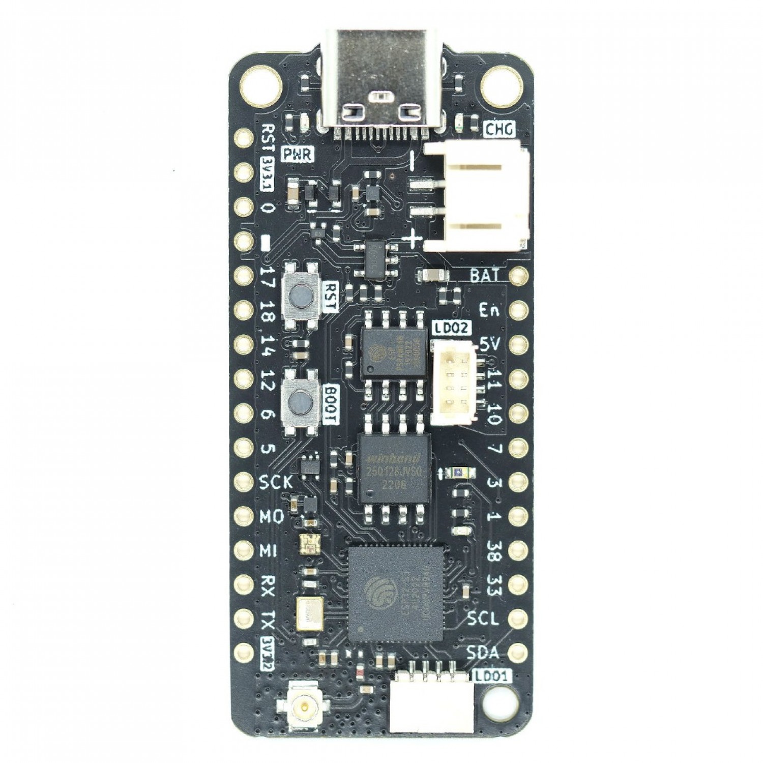 Unexpected Maker FeatherS3 - ESP32-S3 Development Board - USB-C - uFL Antenna Connector - FS3-U-01