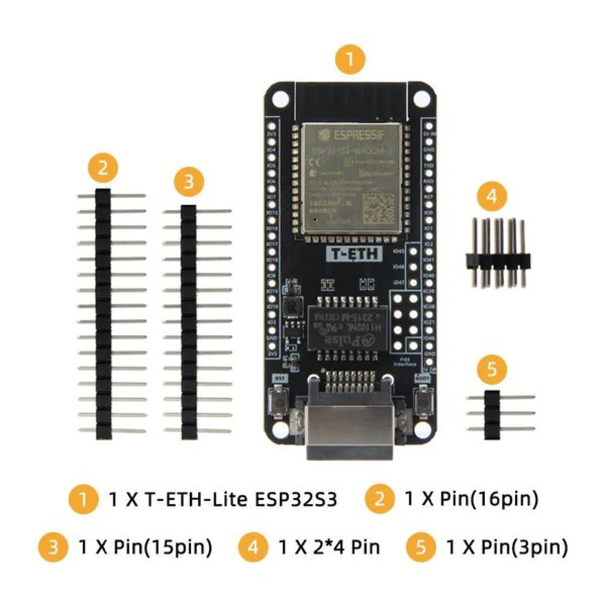 LilyGO T-ETH-Lite ESP32-S3 - W5500 - LILYGO-H674