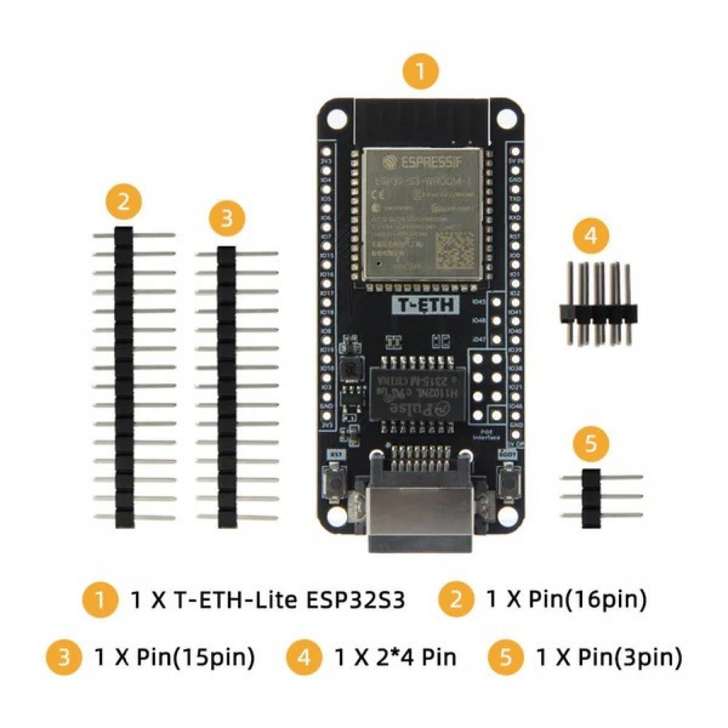 LilyGO T-ETH-Lite ESP32-S3 - W5500 - LILYGO-H674