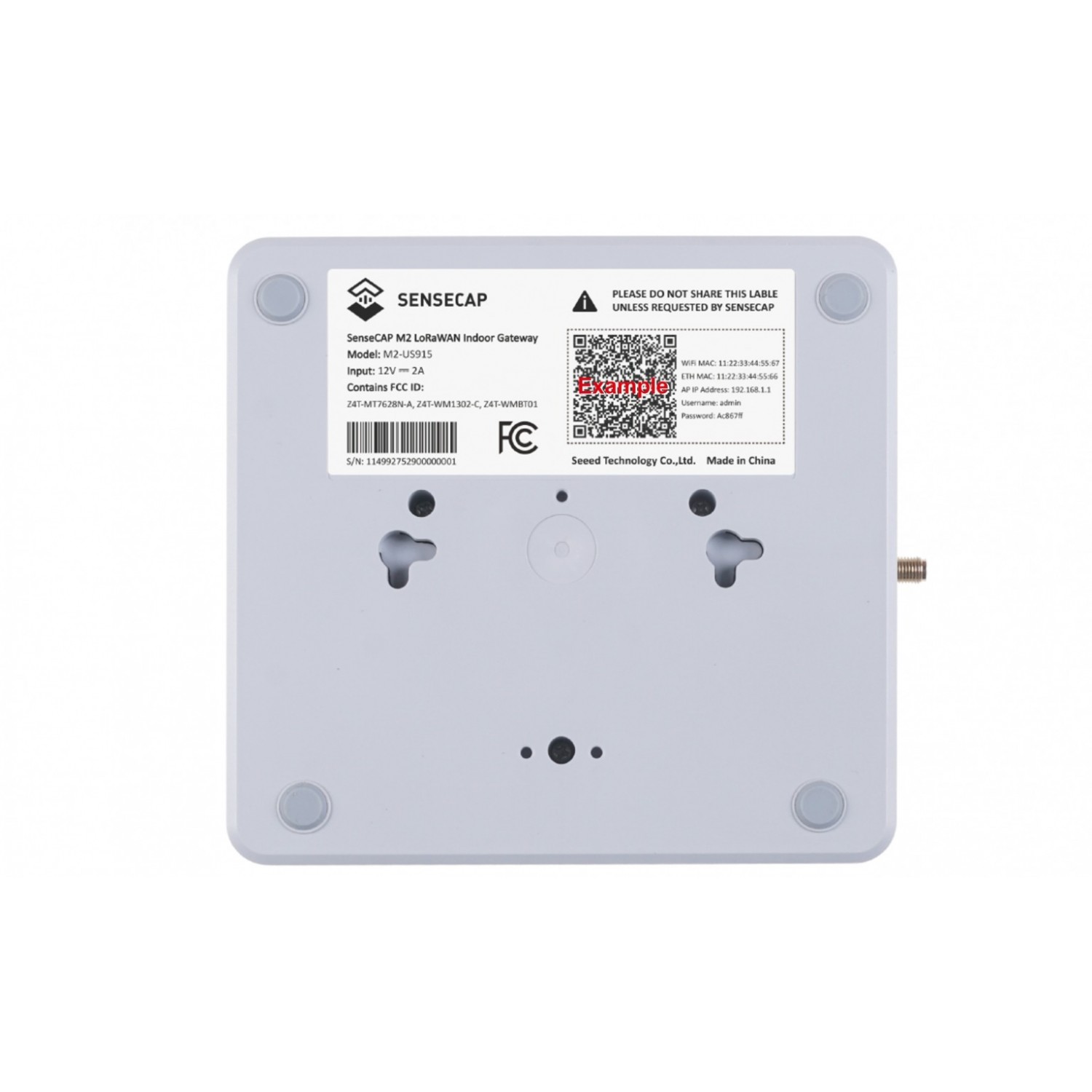 Seeed Studio SenseCAP M2 Light Hotspot - LoRaWAN Indoor Gateway - 868MHz - Seeed-114992751