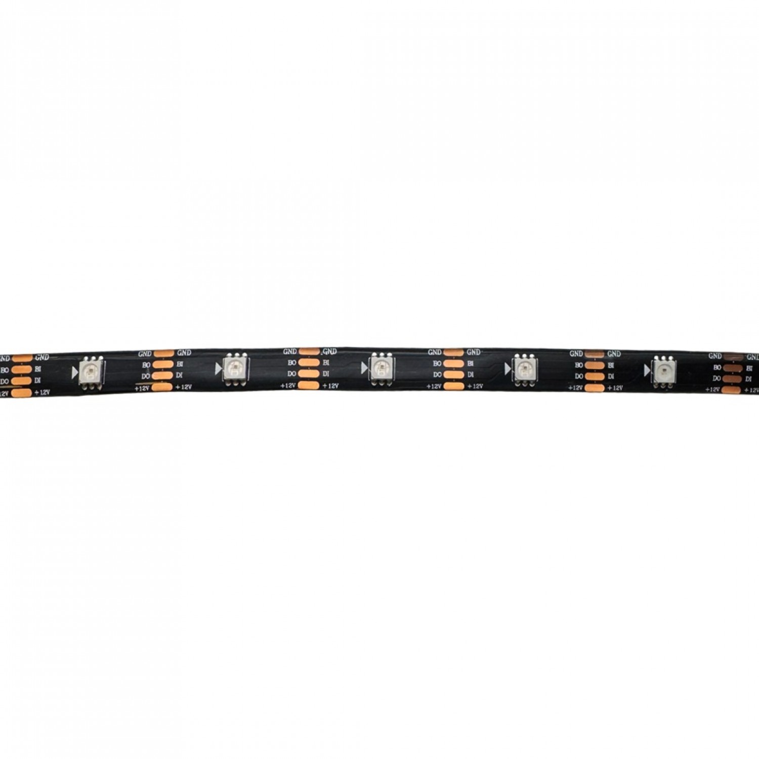 WorldSemi WS2815B Digitale 5050 RGB LED Strip - IP65 - Zwart - 150 LEDs 5m - WS2815BSTRIPIP65B5M150