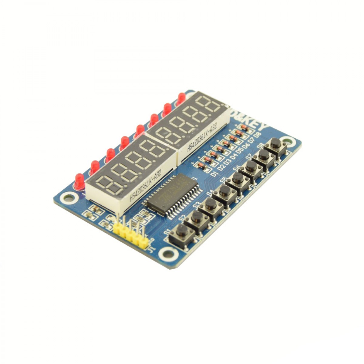 TM1638 LED Segment Display with LEDs and Buttons - TM1638MOD